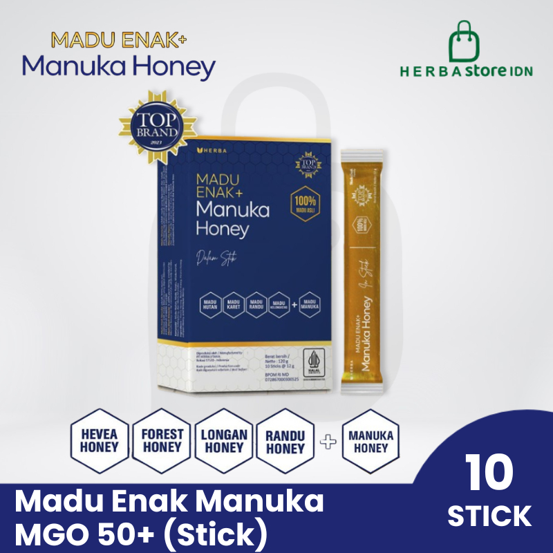 Jual Madu Enak Manuka MGO50 - 1 Box isi 10 Stick - Madu Asli | Shopee ...