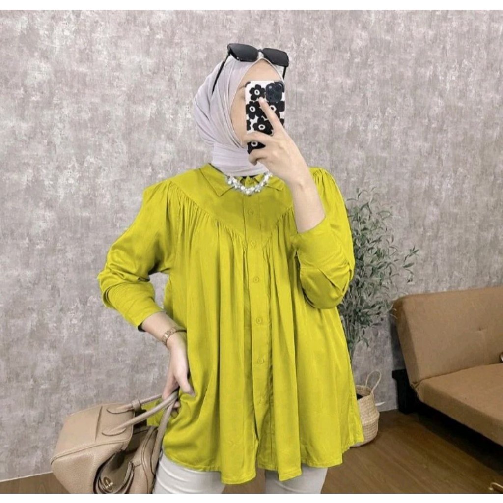 Jual alena id | Top Duma Blouse Baju Kemeja Wanita Oversize || Baju ...