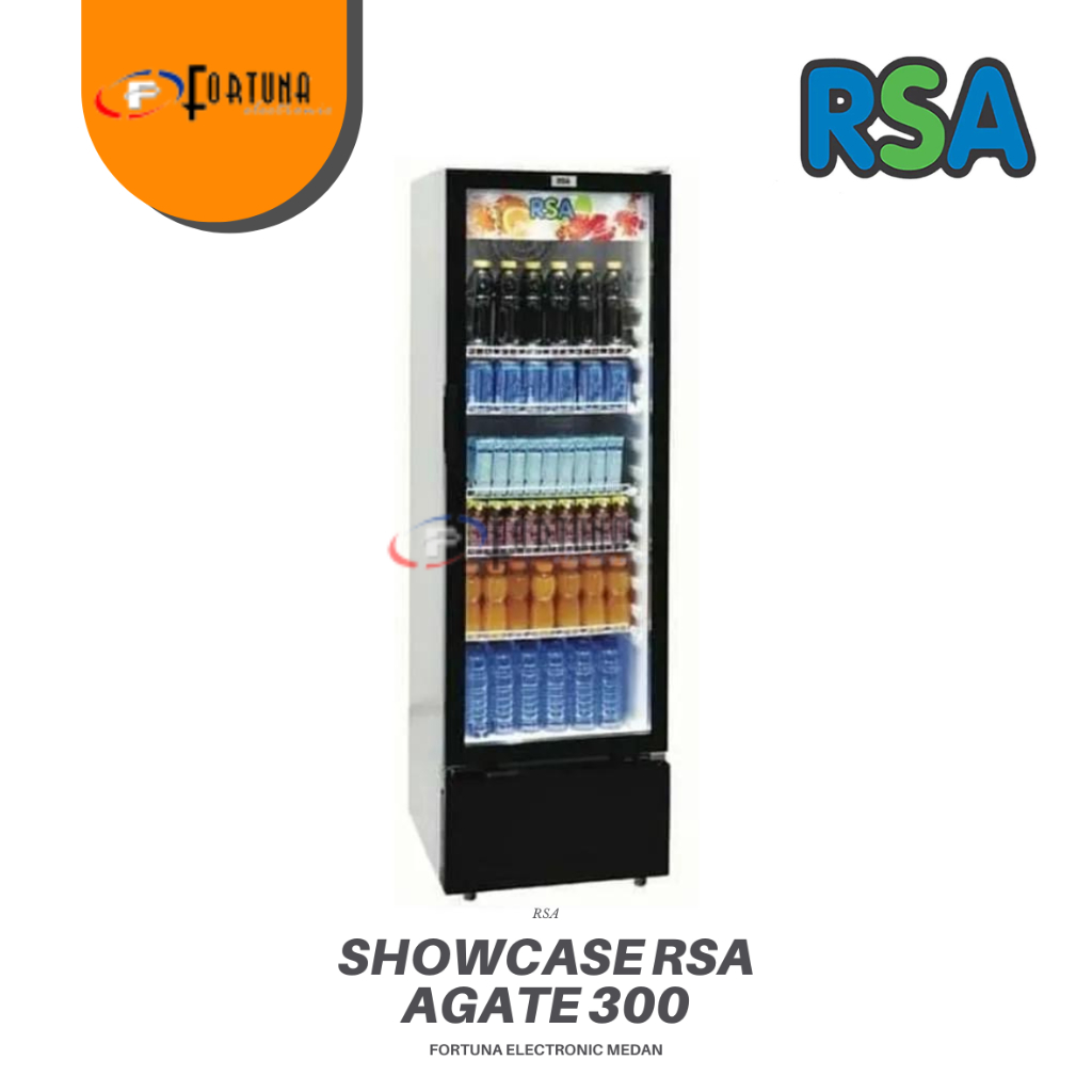 Jual SHOWCASE MINUMAN RSA AGATE 300 282 LITER DISPLAY CHILLER MEDAN ...