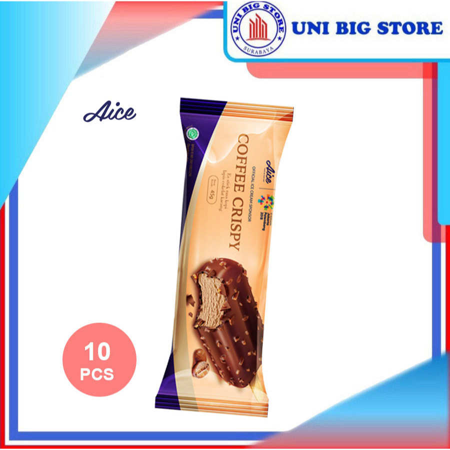 Jual AICE Ice Cream Coffee Crispy Stick 45 gr x 10 pcs Es Krim Kopi ...