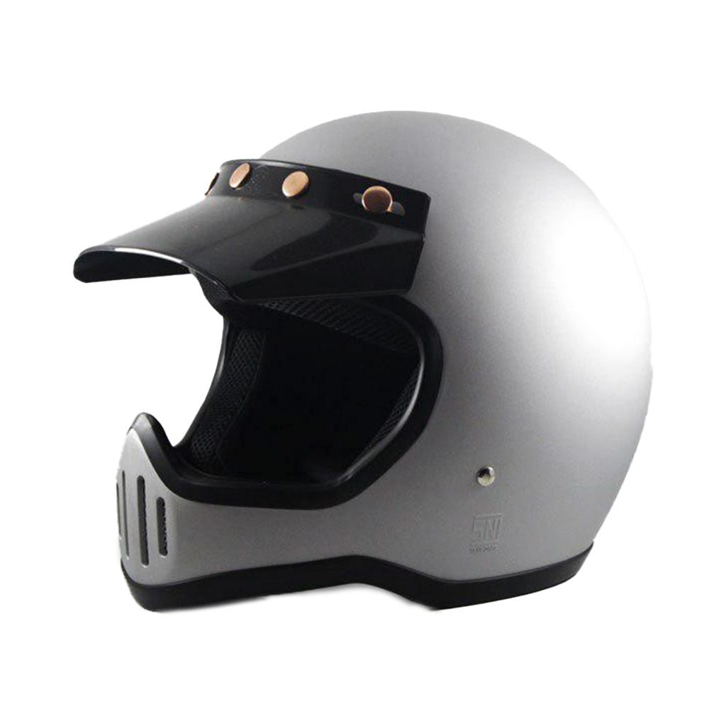 Jual RIMC Helm retro Cakil M50 Matte Silver | Shopee Indonesia