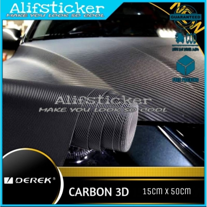 Jual Stiker Carbon Skotlet Karbon 3D Sticker Karbon Untuk Kap dan Mobil ...