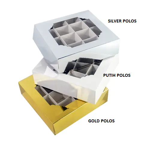 Jual BOX NASTAR COKLAT 16 LUBANG eid mubarak idul fitri box nastar box ...