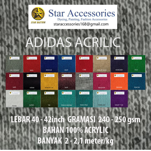 Jual 1kg KAIN ADIDAS ACRILIK / UNTUK BAJU HANGAT | Shopee Indonesia