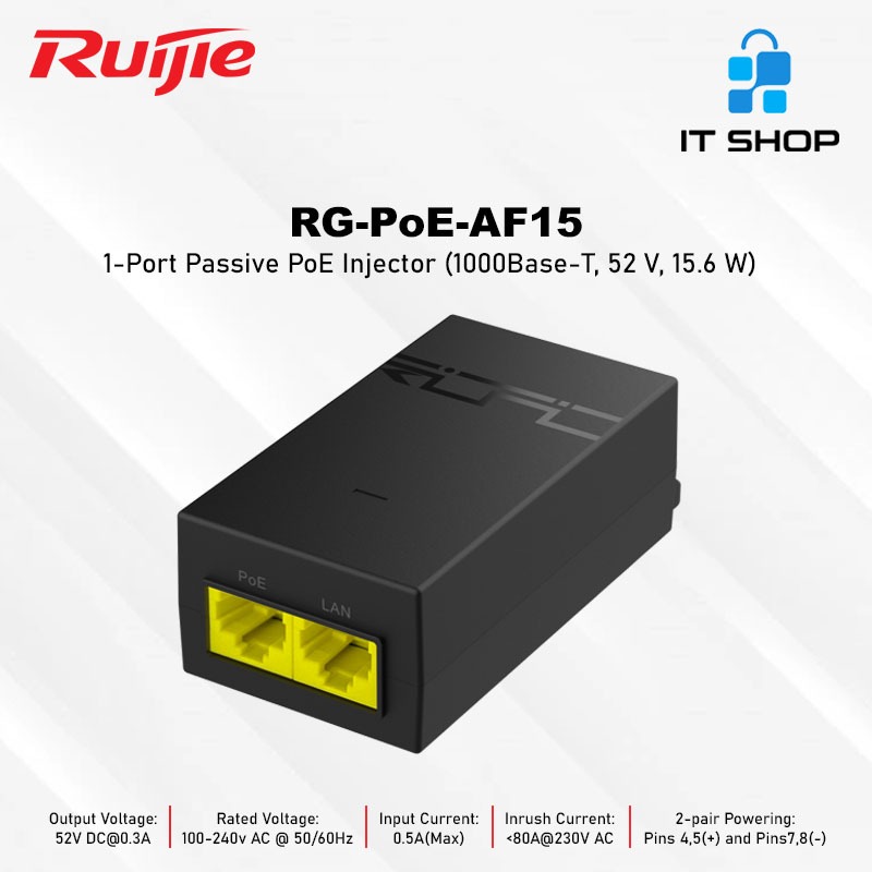 Jual RUIJIE PoE Adaptor RG-POE-AF15 | Shopee Indonesia