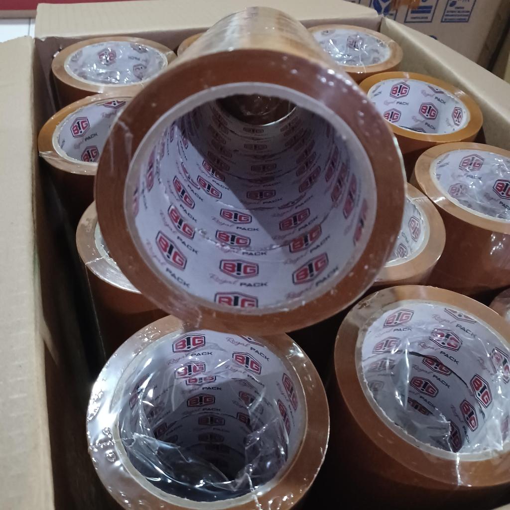 Jual Lakban 45mm x 100 yard Coklat Dan Bening Full Tanpa Potongan & Toleransi | Shopee Indonesia