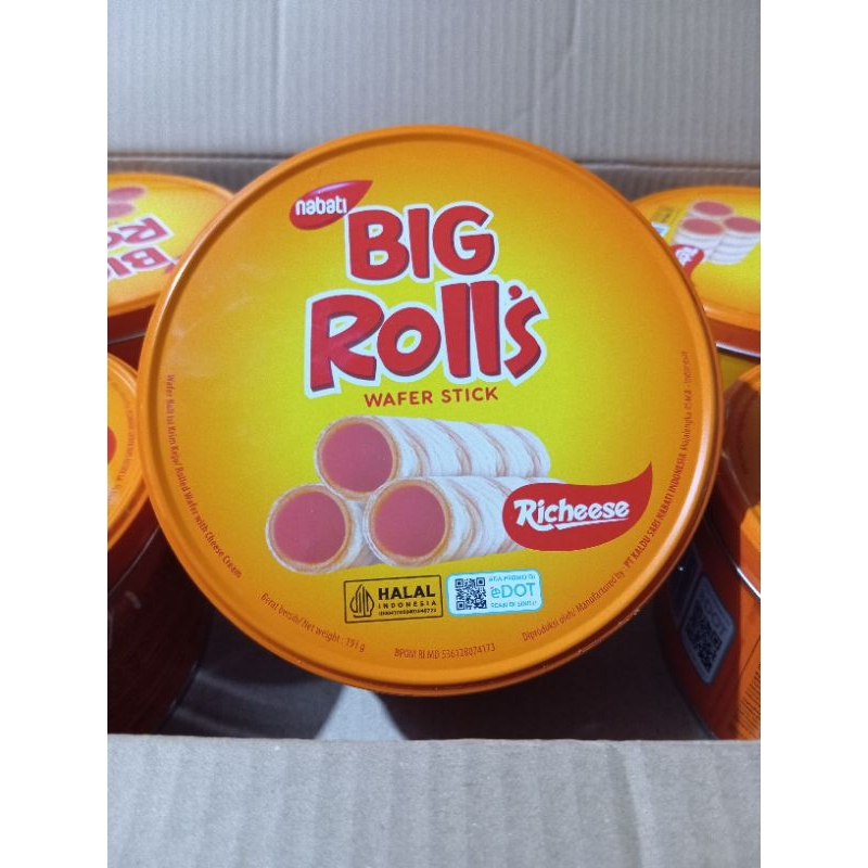 Jual Nabati Big Rolls Richeese 191gr Wafer stick roll isi krim keju ...