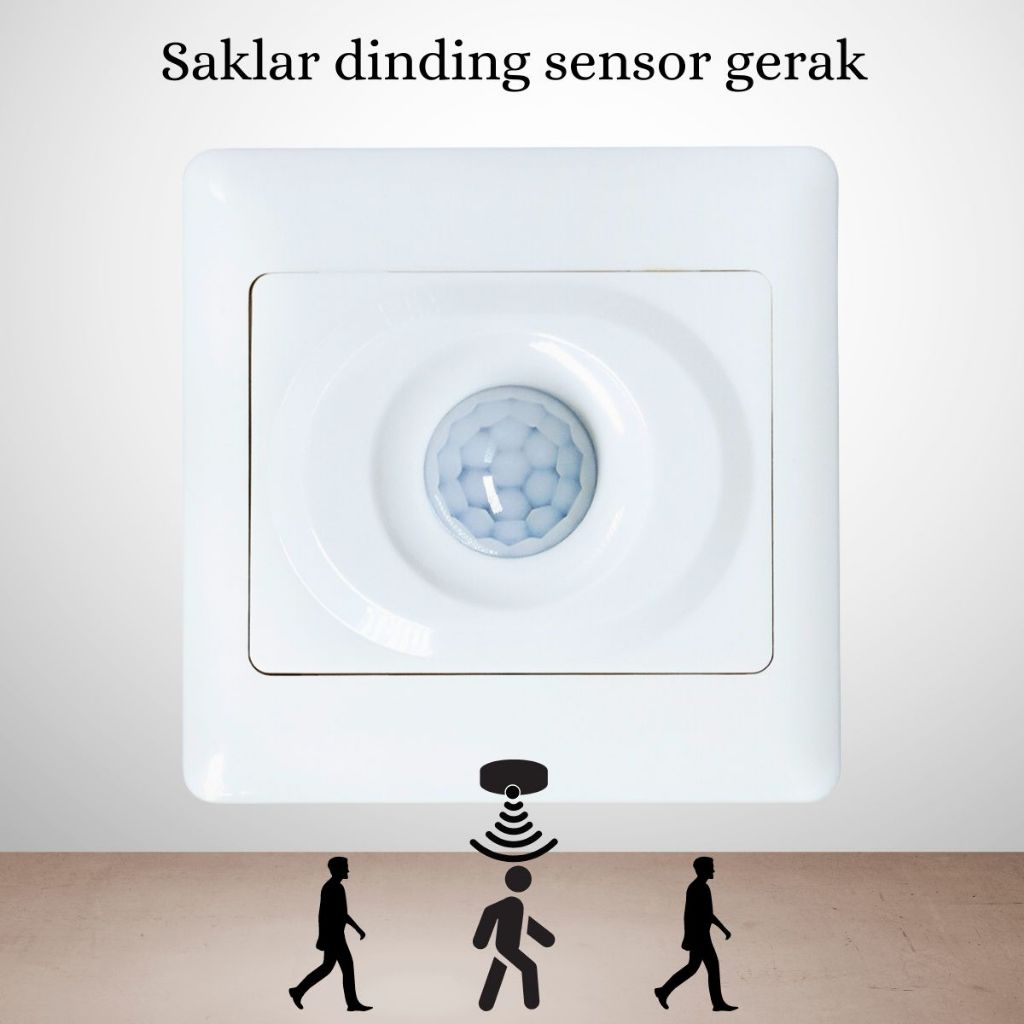 Jual Saklar Dinding Pir Sensor Gerak Saklar Lampu Smart Delay Switch
