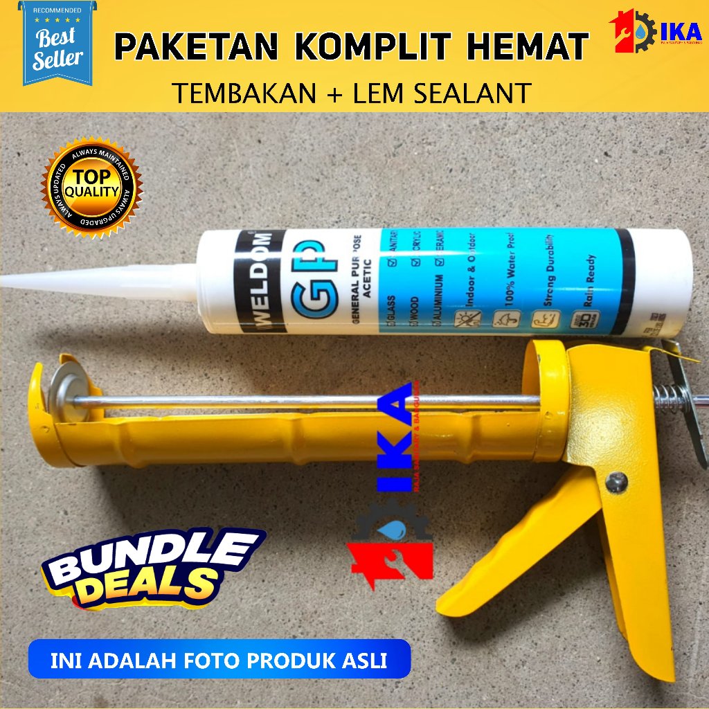 Jual Paket Tembakan kaleng tebal Lem Sealant dengan Perekat sealant ...