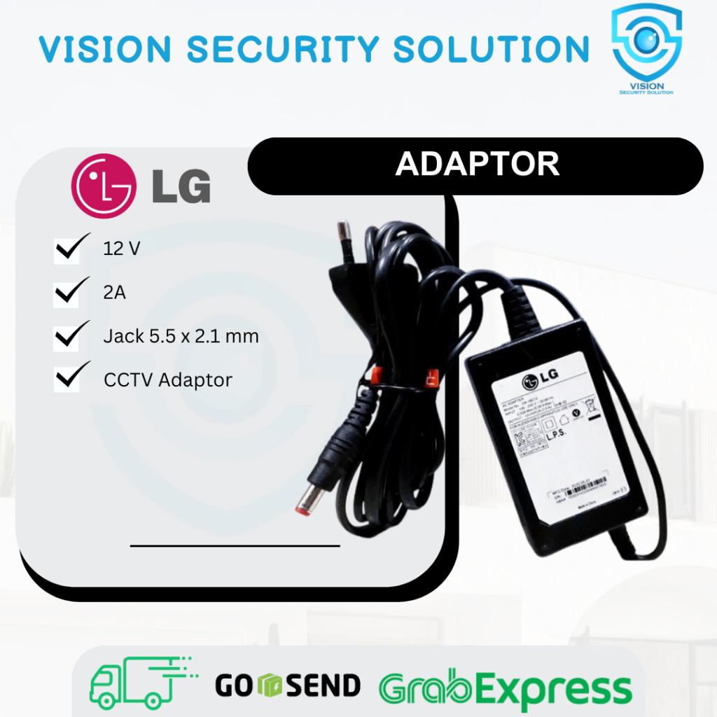 Jual Power Adaptor CCTV LG 12V 2A Murni Real | Shopee Indonesia