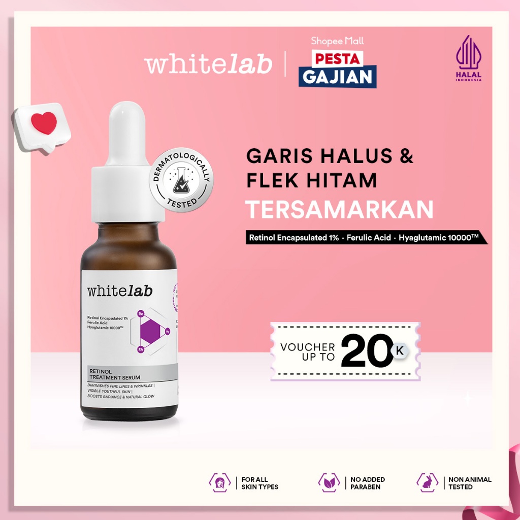 Jual Whitelab Retinol Treatment Serum - Serum Anti Aging Kaya ...