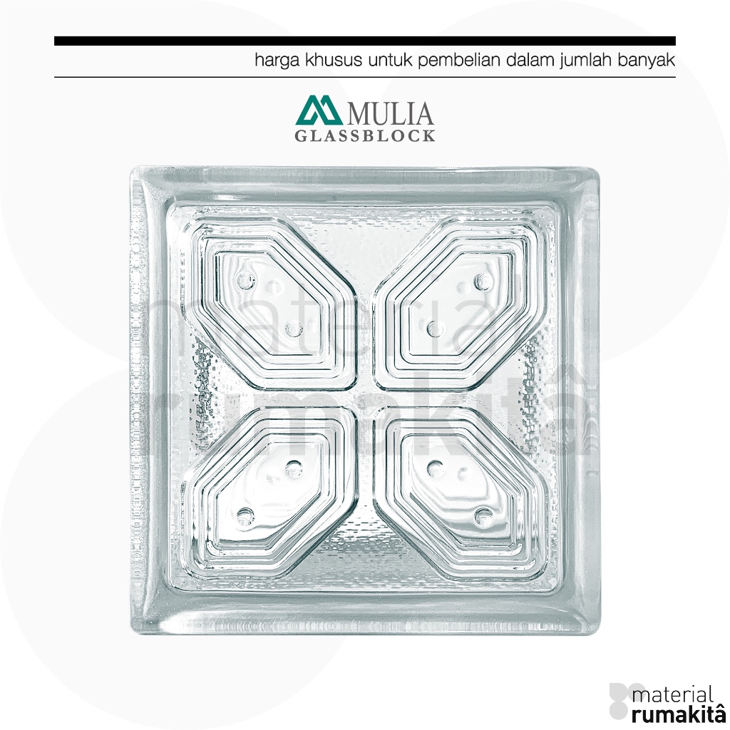 Jual GLASS BLOCK MULIA MOTIF LENGKAP / GLASSBLOCK DINDING SATUAN ...