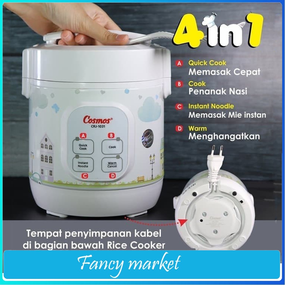 Jual COSMOS Crj-1031 Rice Cooker Digital Mini 0,3 Liter 4 Fungsi ...