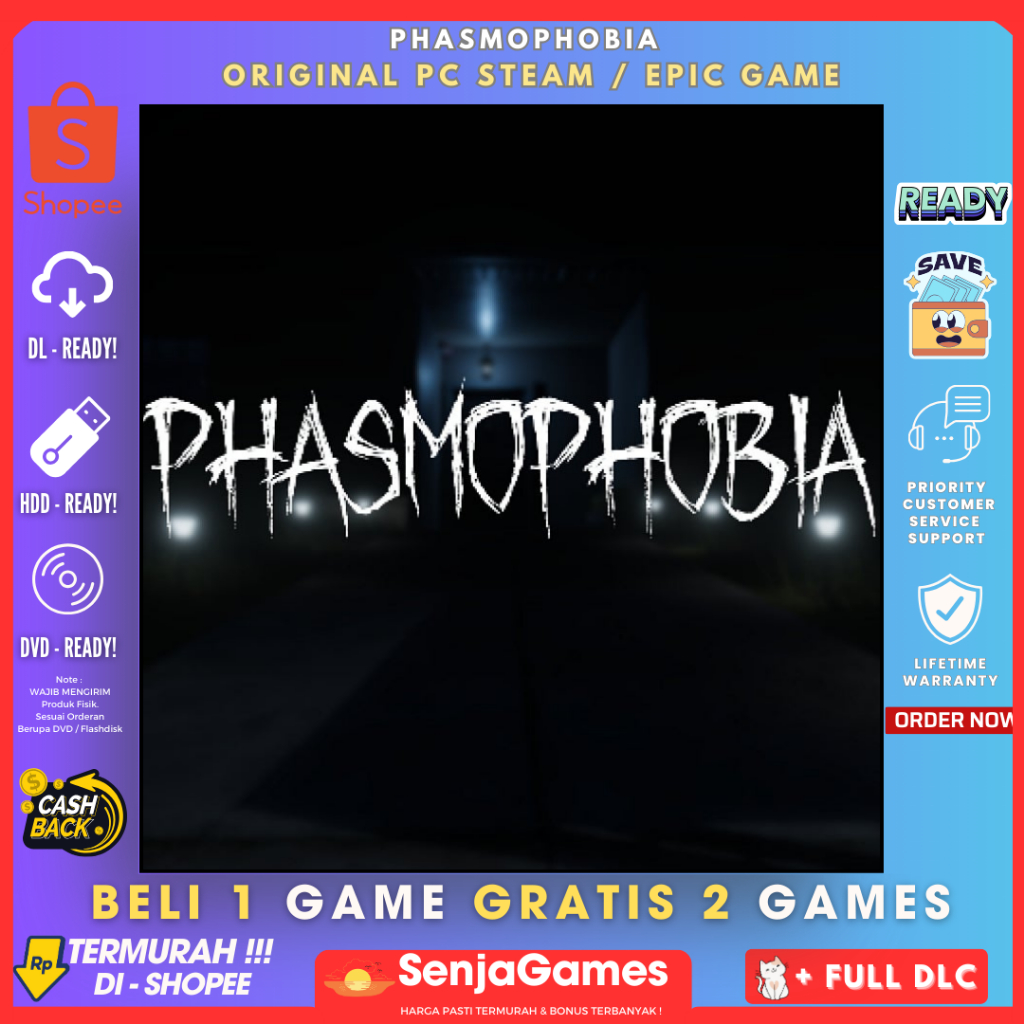 Jual PHASMOPHOBIA + BONUS GAME PC ORIGINAL GAME | Shopee Indonesia