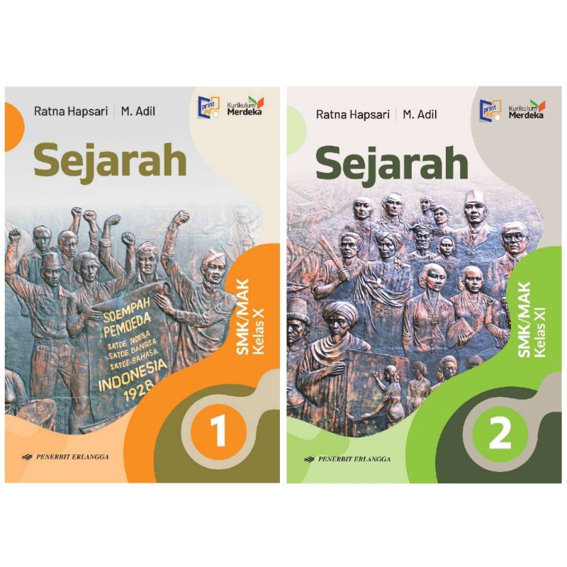 Jual Buku Sejarah Kelas X XI XII 10 11 12 SMK Kurikulum Merdeka Erlangga | Shopee Indonesia