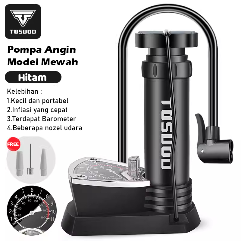 Jual Pompa Angin Kaki/Pompa Kaki/Pompa Ban Mini Foot Pump Portable High Pressure Pompa Angin ...