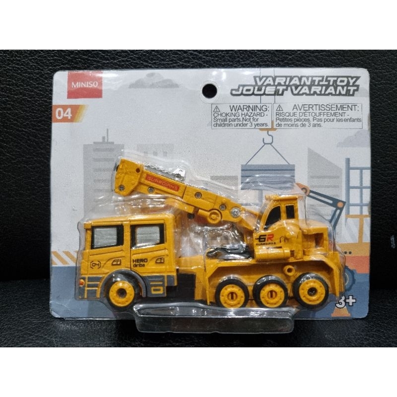 Jual Miniso - 04 - Variant Toy Jouet Variant Crane tow truck robot ...