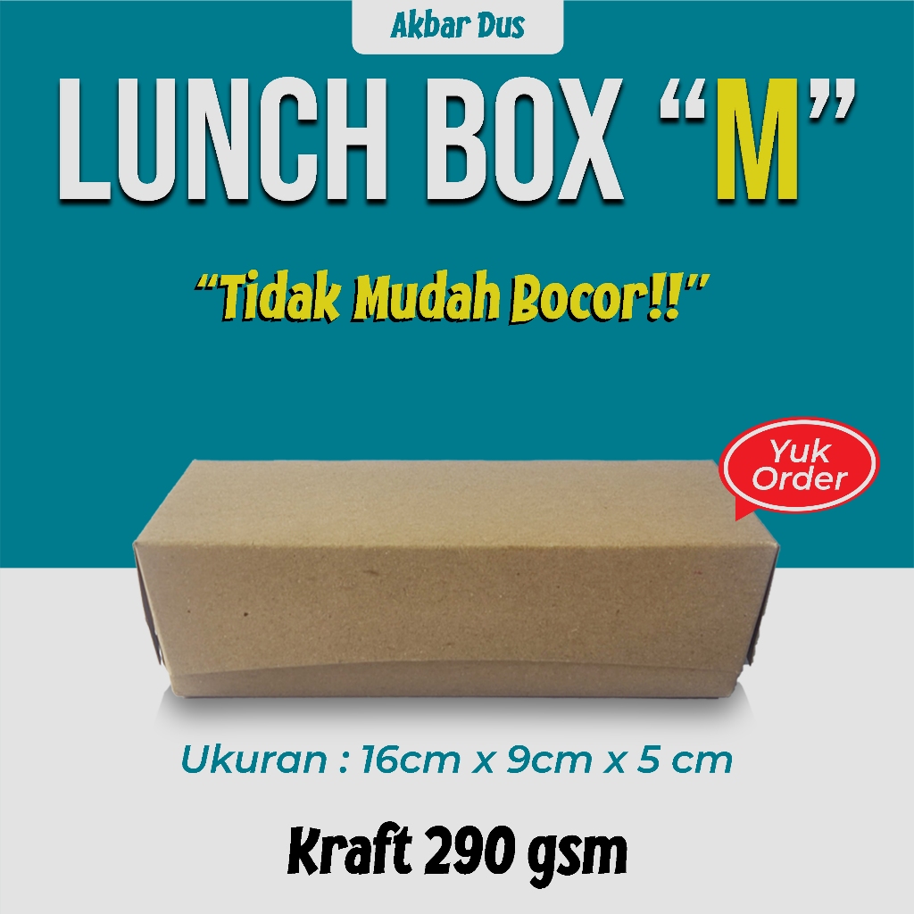 Jual Paper Lunch Box "M" Kraft PE 290 gsm | Shopee Indonesia