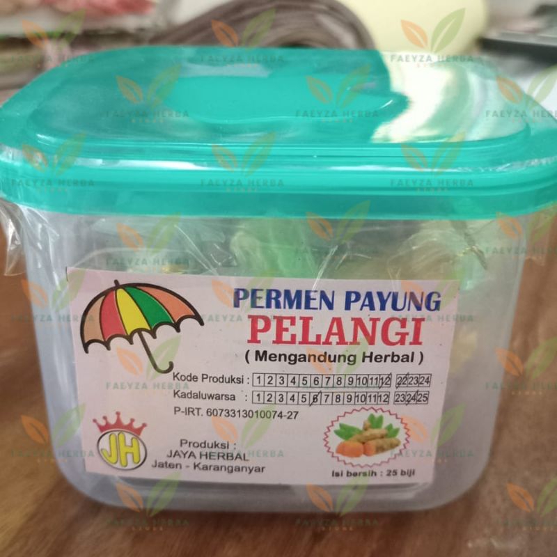 Jual Permen Pelangi Obat Cacing / Permen Payung Pelangi isi 25bj ...