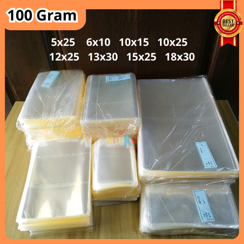 Jual 100 Gram Plastik OPP Bening Tanpa Lem Uk KECIL Kemasan Aksesoris ...