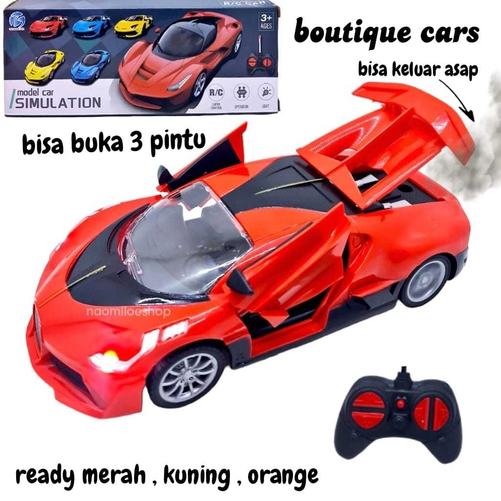Jual BOUTIQUE RC MOBIL BUKA 3 PINTU ASAP CARS Mainan mobil sedan asap ...