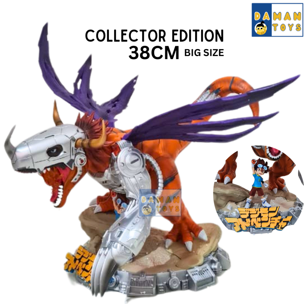 Jual Digimon Metalgreymon Taichi Action Figure Resin 38cm | Shopee ...