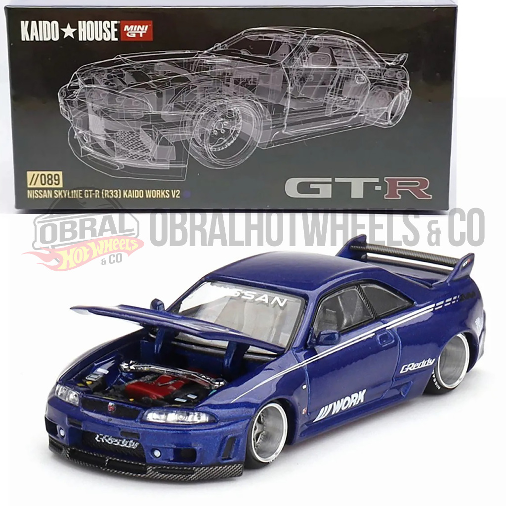 Jual Mini GT 089 - Nissan Skyline GT-R R33 Kaido Works V2 - Blue ...
