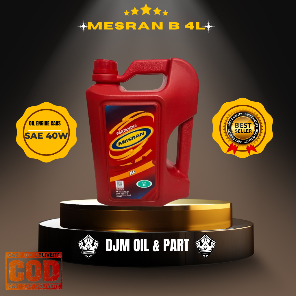 Jual OLI PERTAMINA MESRAN B40 OIL ENGINE CARS 4L | Shopee Indonesia