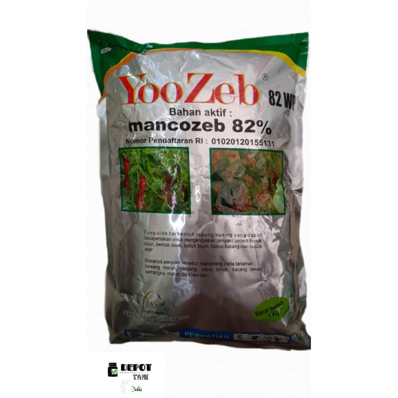 Jual Fungisida YooZeb Kuning untuk semua jenis tanaman netto 1 kg ...