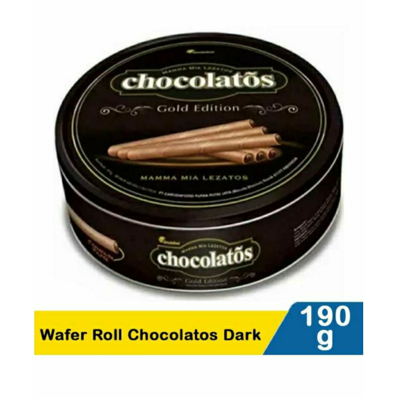 Jual GERY WAFER ROLL CHOCOLATOS DARK 190gr | Shopee Indonesia