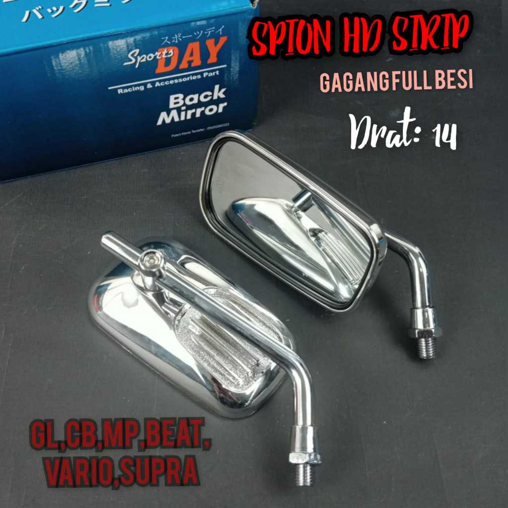Jual Spion CB 100 125 Retro Oval Classic Crhome Kaca Putih Honda Spion Klasik Set C70 Grand GL ...