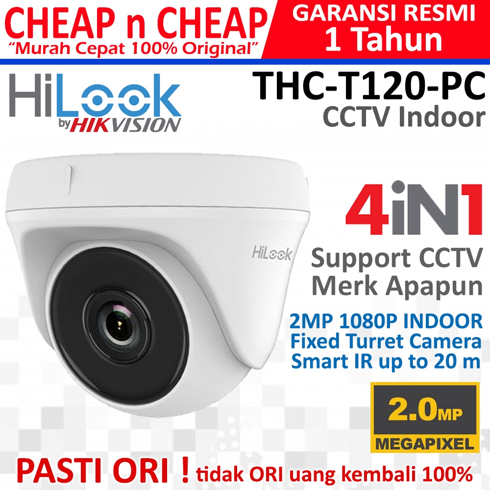 Jual Hilook THC-T120-PC Kamera CCTV Indoor By Hikvision Hik Vision ...