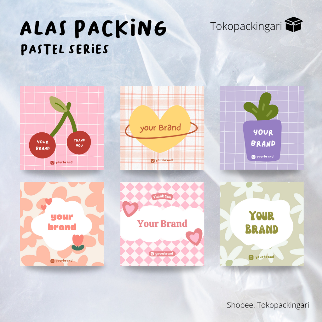 Jual Alas Packing | Pastel Series | Paper Aksesoris | FREE PLASTIK ...