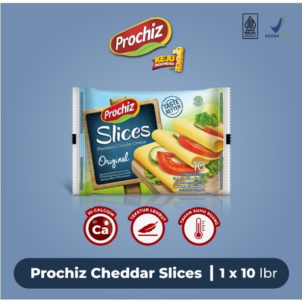 Jual Keju Prochiz Slices ORIGINAL isi 10Lembar - Cheese Prochiz Gosend ...