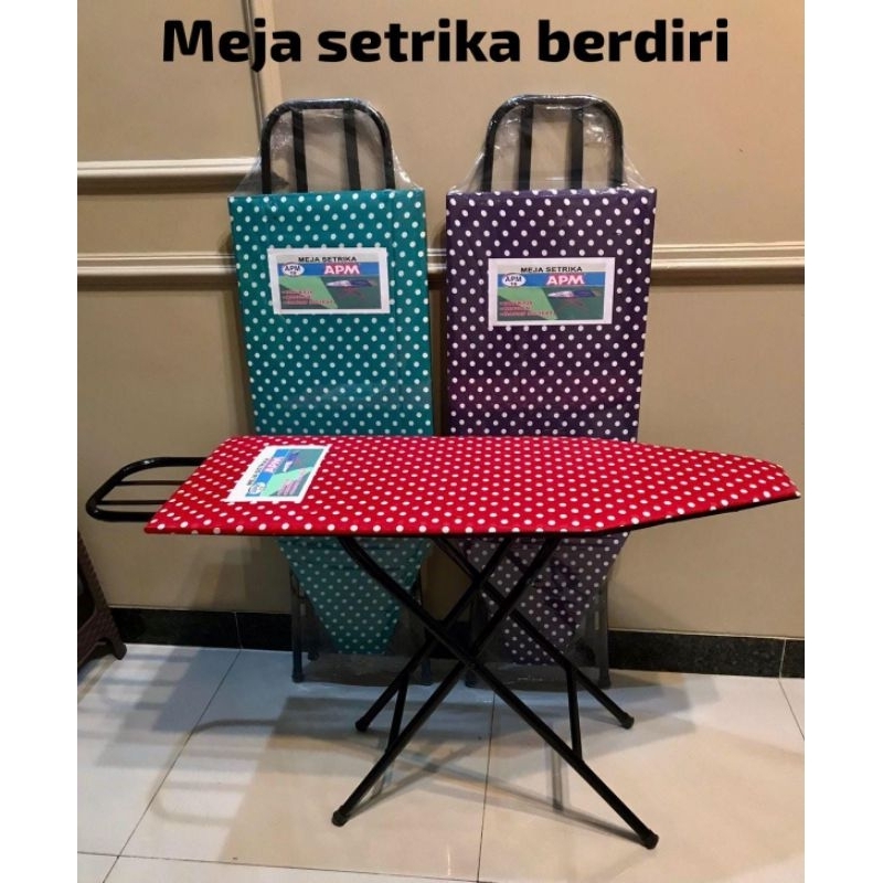 Jual Ready HIJAU | Meja Setrika Lipat Kaki Panjang Jumbo, Meja Setrika ...