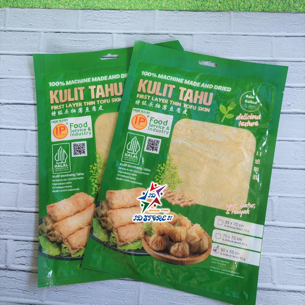 Jual Kulit Tahu IndoPertama IP Kulit Tahu Lumpia Bakien 50gr Lembut ...