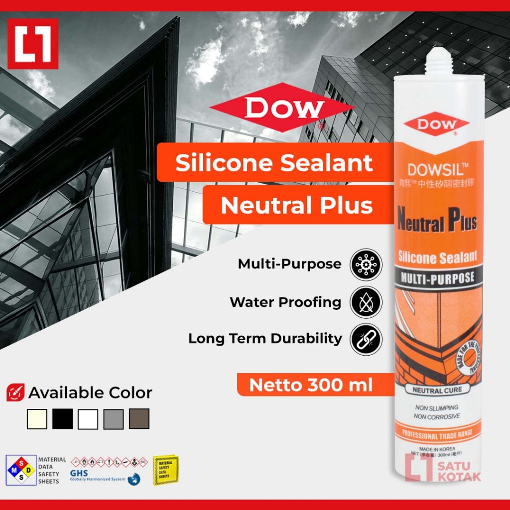 Jual DOWSIL Neutral Plus Silicone Sealant Lem Silikon Serbaguna | Shopee Indonesia
