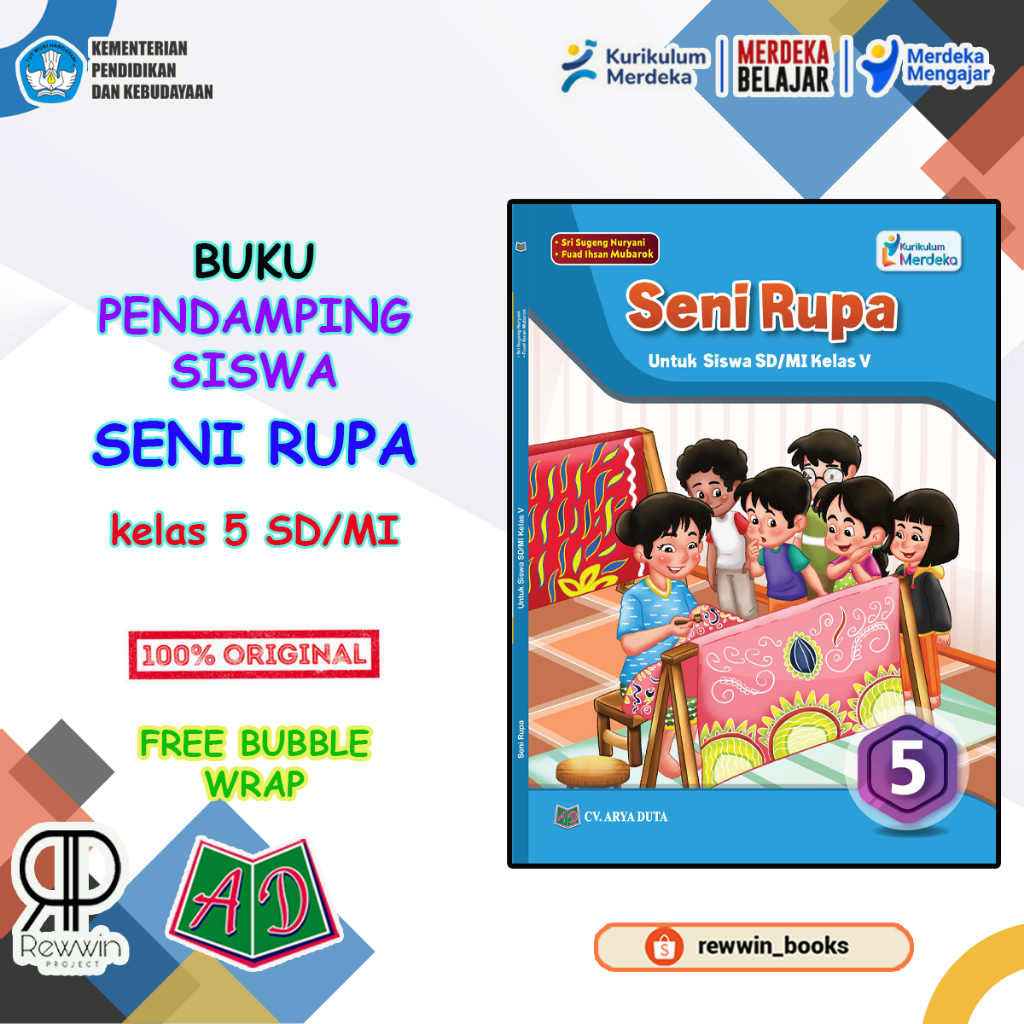 Jual Buku SENI RUPA Kelas 5 SD/MI Kurikulum Merdeka Penerbit Arya Duta | Shopee Indonesia
