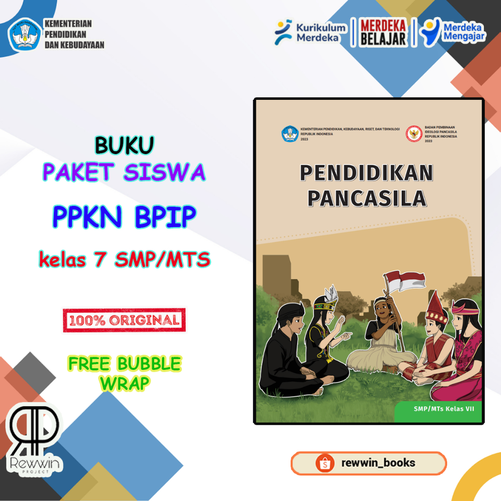 Jual Buku PENDIDIKAN PANCASILA - PPKN - Kelas 7 SMP/MTS Kurikulum ...