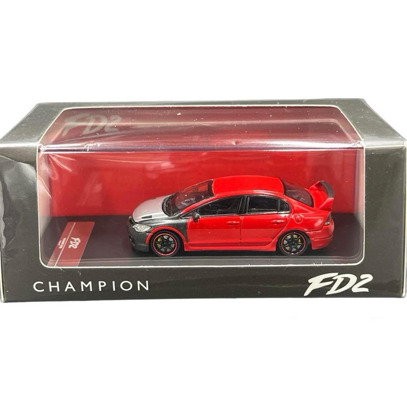 Jual Champion 64 Honda Civic FD2RR Mugen RR Red Silver | Shopee Indonesia
