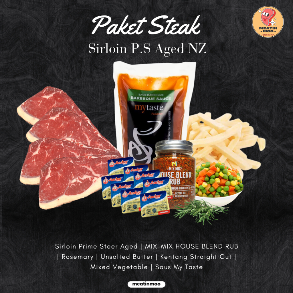 Jual Paket Steak Sirloin Prime Steer Aged | Kualitas Daging diatas ...