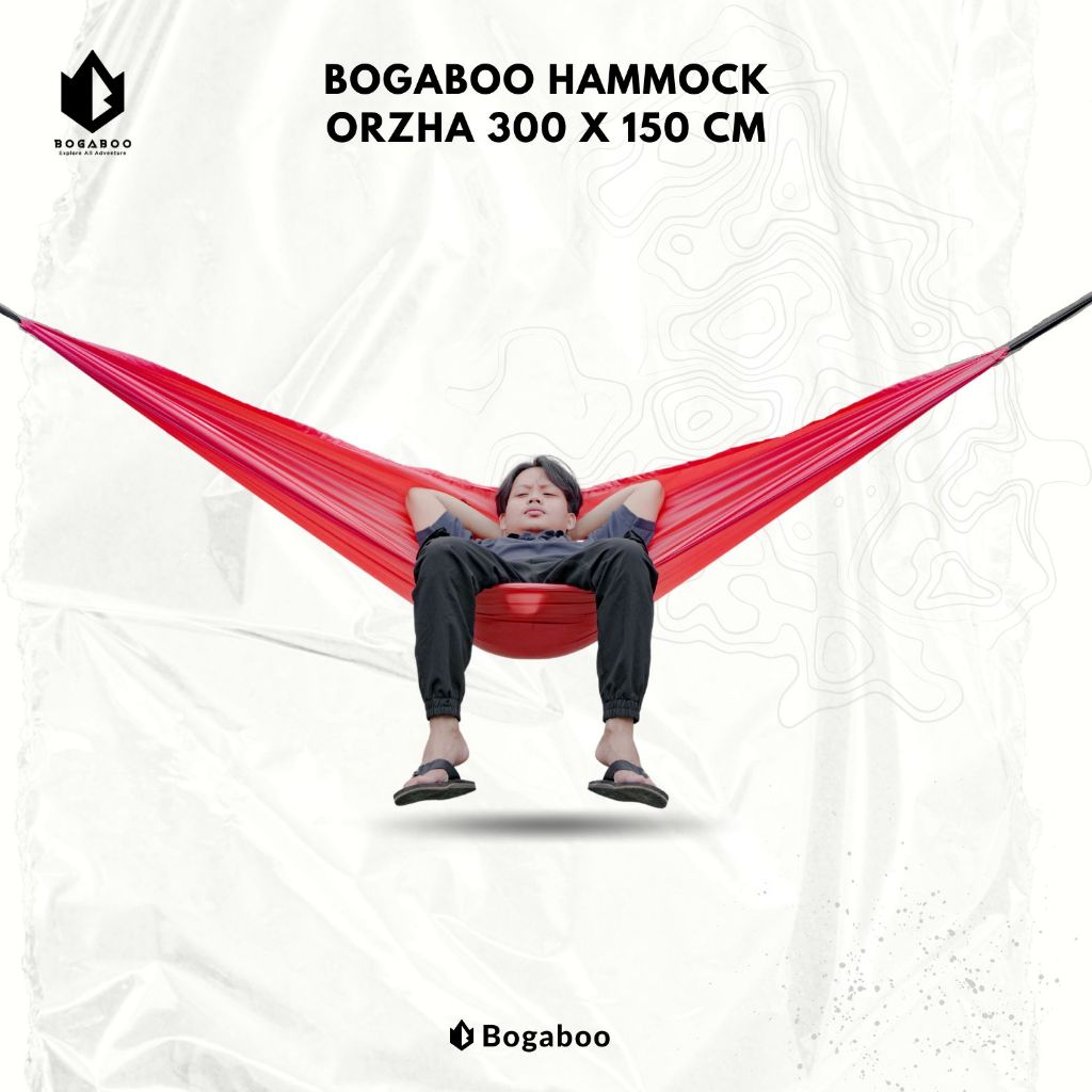 Jual BOGABOO Hammock ORZAH 300 x 150 cm Tali Webing Tubular - Hammok ...