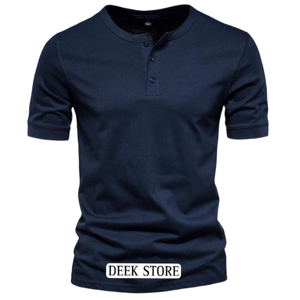 Jual KAOS KANCING LENGAN PENDEK/KAOS KANCING TERLARIS/KAOS POLOS PRIA ...