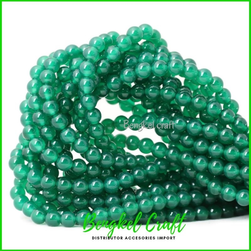 Jual Manik Batu Green Jade Giok Hijau 4-12mm | Shopee Indonesia