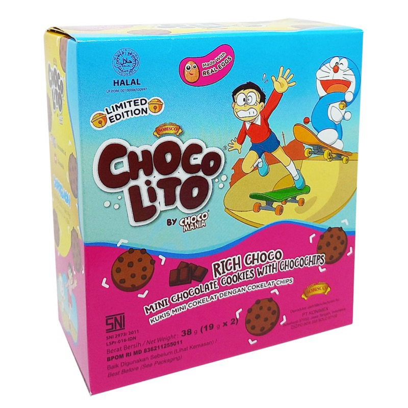 Jual CHOCOLITO Mini Cookies Chocochips 2 x 19 g | Shopee Indonesia