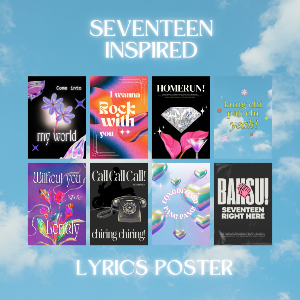 Jual SVT Seventeen Lyrics Poster | Shopee Indonesia