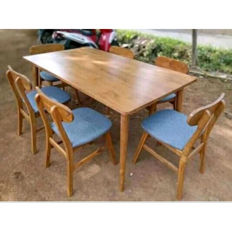 Jual MEJA MAKAN ROPAN TEBAL MEJA 3 CM KAYU JATI | KURSI CAFE ROPAN ...