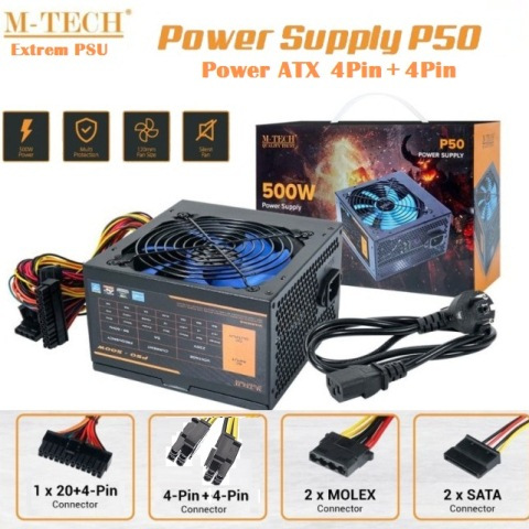 Jual Power Supply PSU 500 Watt Power Supply PC | Shopee Indonesia
