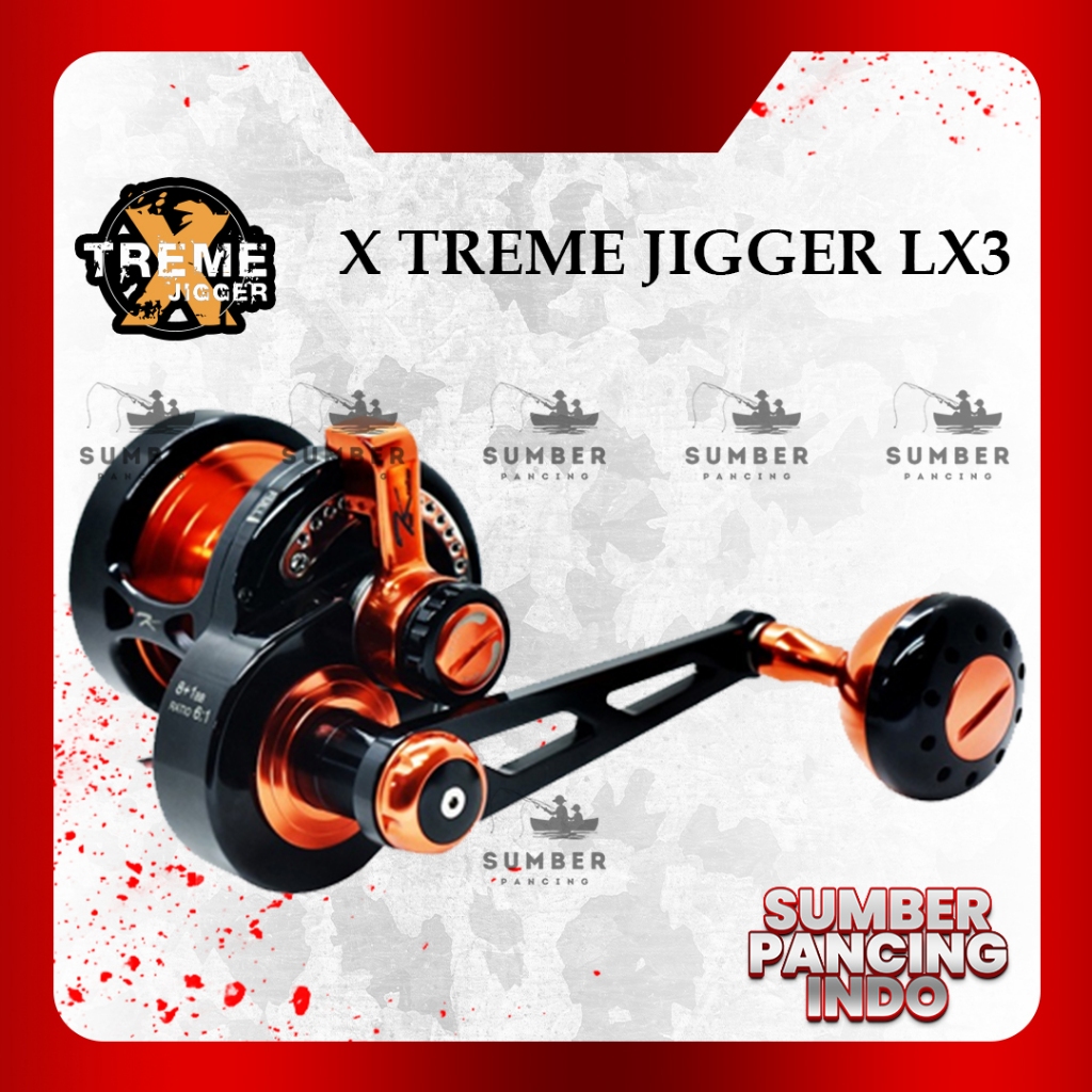 Jual KAMIKAZE Reel Pancing Overhead XTREME JIGGER LX3 RX3 8+1Bb Overhead Light Series Narrow One ...