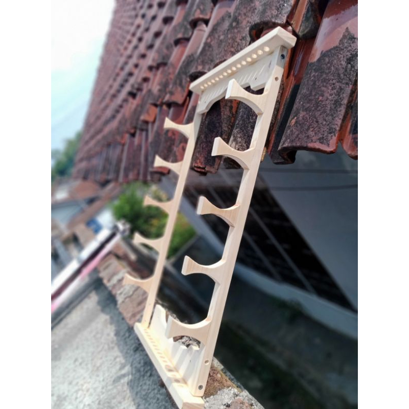 Jual stand busur panah / rak dudukan penyimpanan busur panah 5 tahap ...